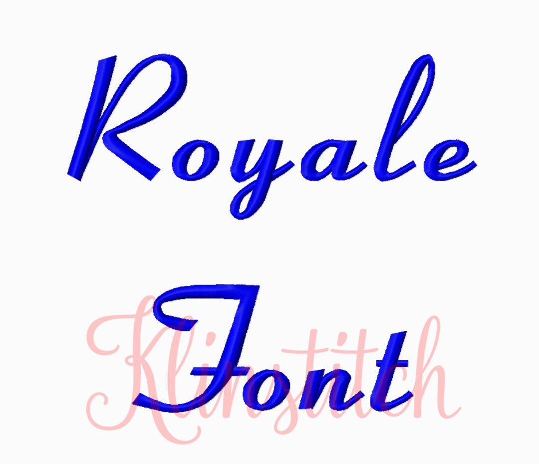 50% Sale!! Royale Embroidery Fonts 4 Sizes Fonts BX Fonts Embroidery ...