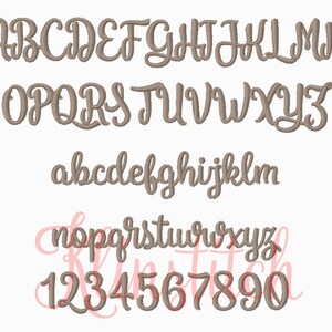 50% Sale!! Set 1 Vanilla Daisy Embroidery Fonts 5 Sizes Fonts BX Fonts ...