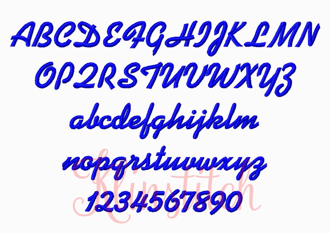 50% Sale Cayman Embroidery Fonts 4 Sizes Fonts BX Fonts - Etsy
