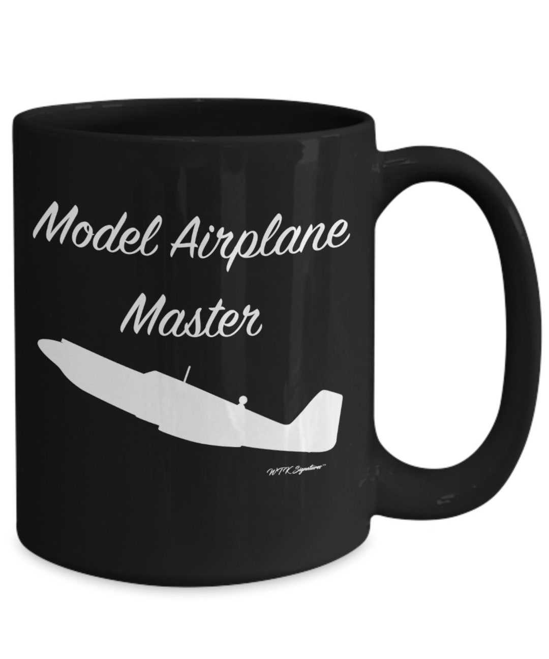 Model Airplane Mug, Model Airplane Coffee Mug, Mustang, Black Mug ...