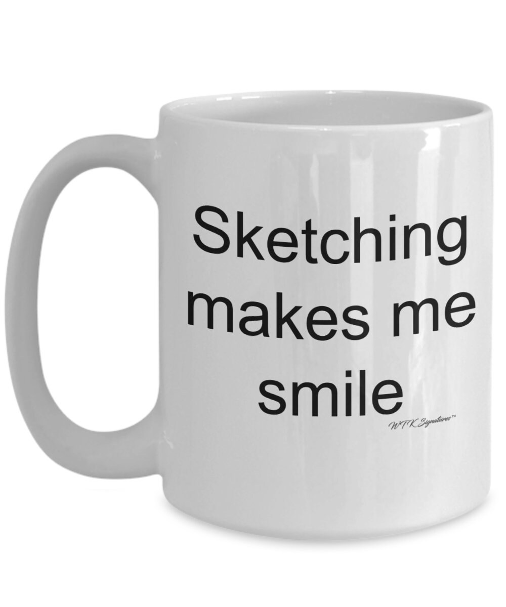 Sketching Mug Sketching Coffee Mug Drawing Artist - Etsy Canada