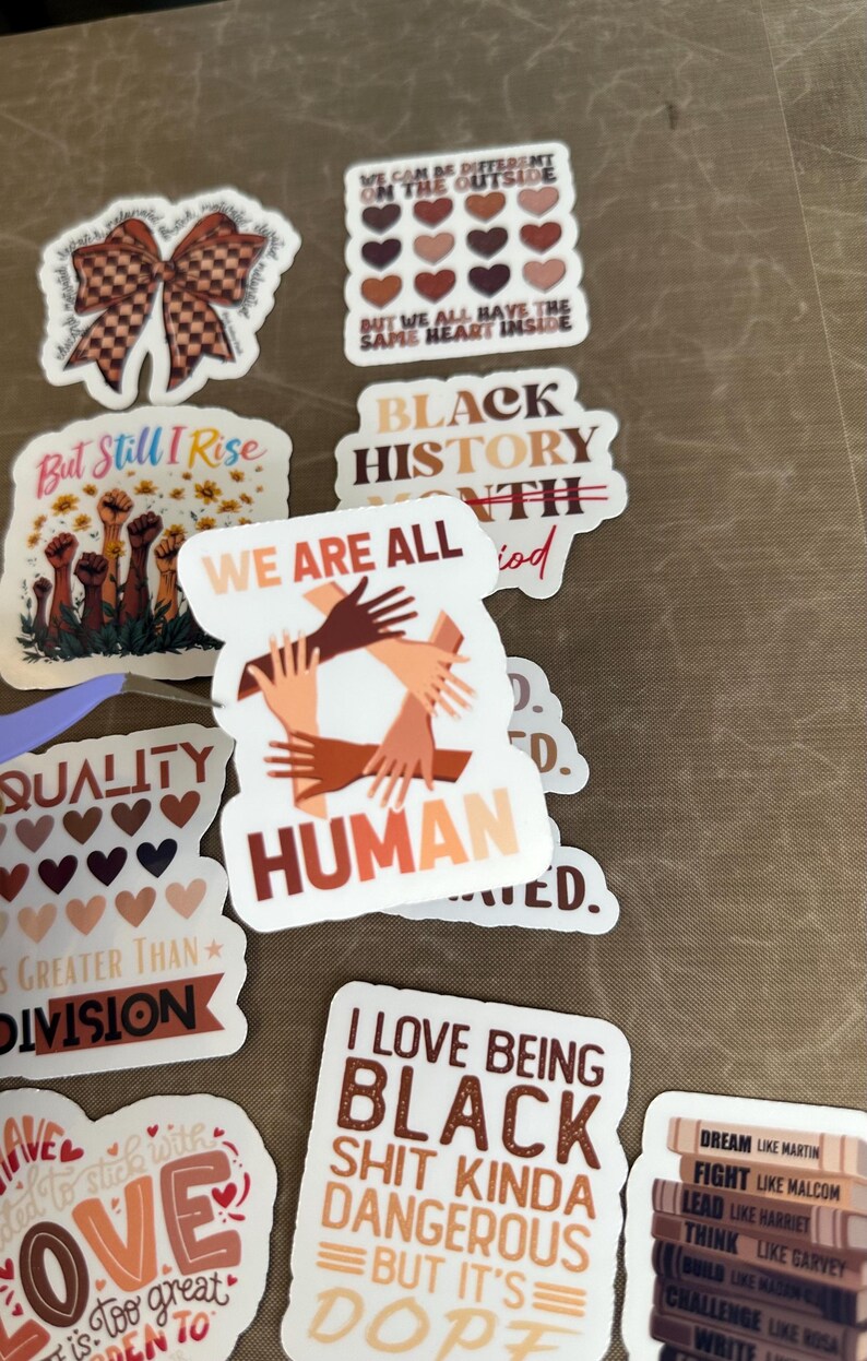 Black History Sticker Bundle | Melanin Stickers - Etsy
