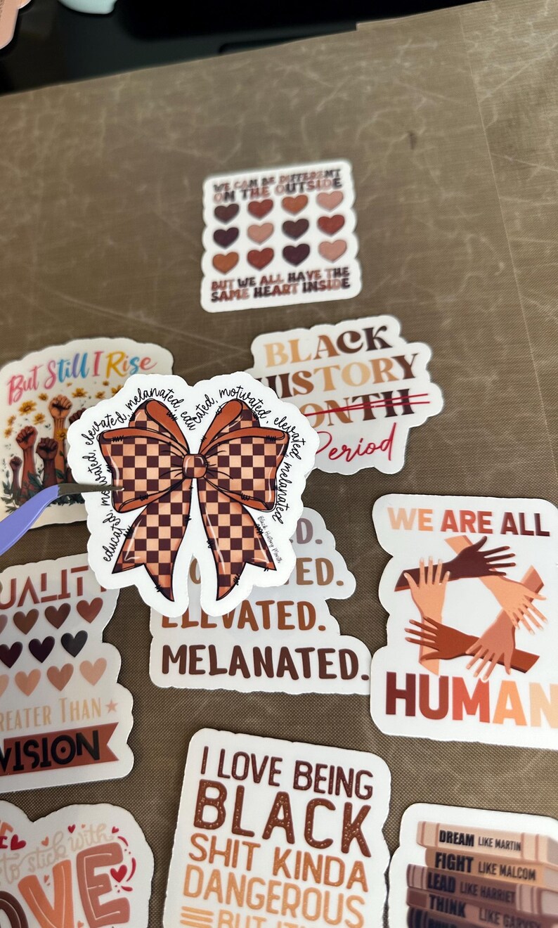 Black History Sticker Bundle | Melanin Stickers - Etsy