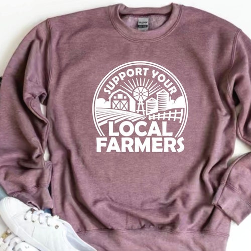 Support Your Local Farmers Shirt Farmer Shirt Local Farm - Etsy