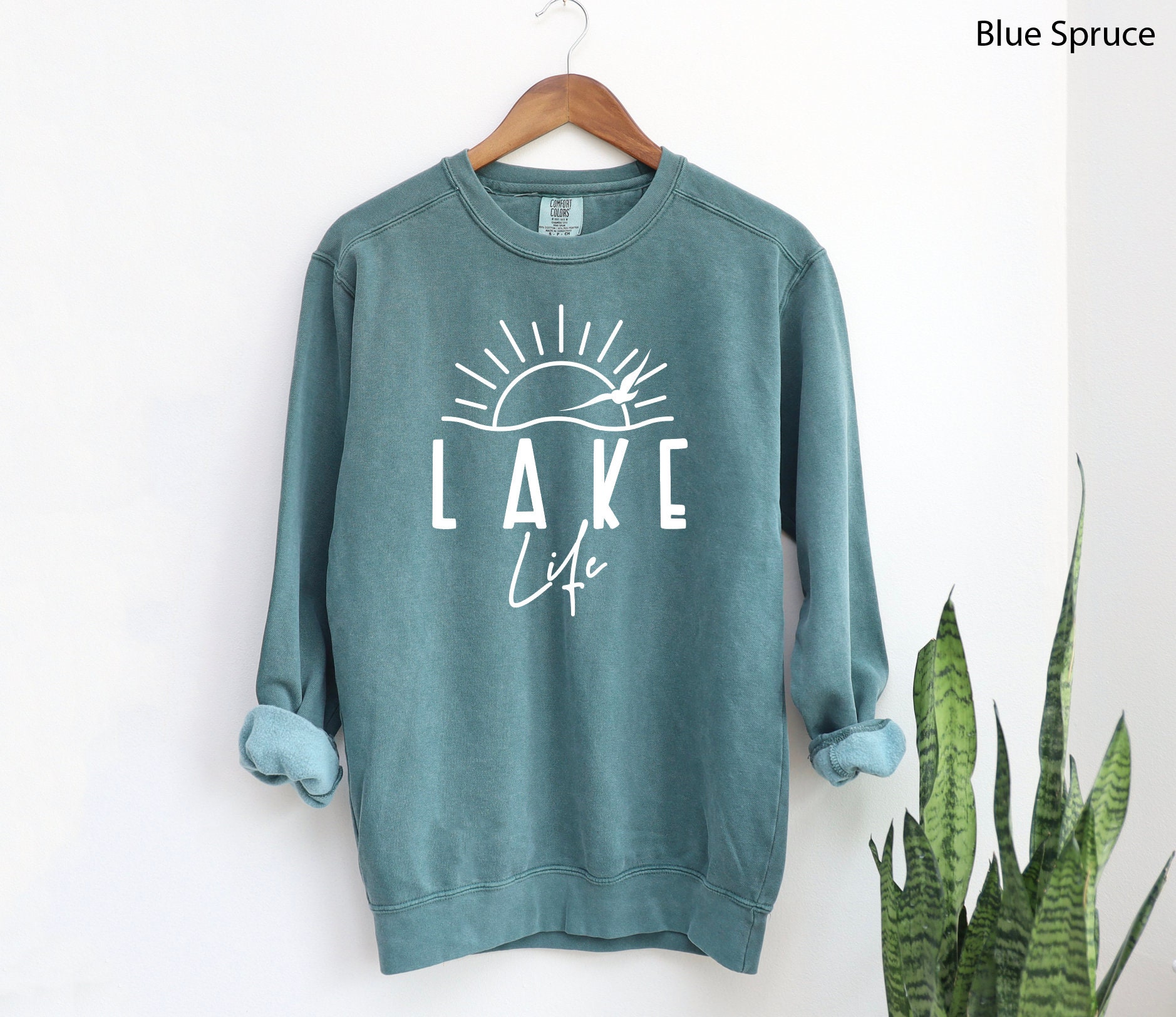 Lake Life Comfort Color Crewneck Sweatshirt - Etsy
