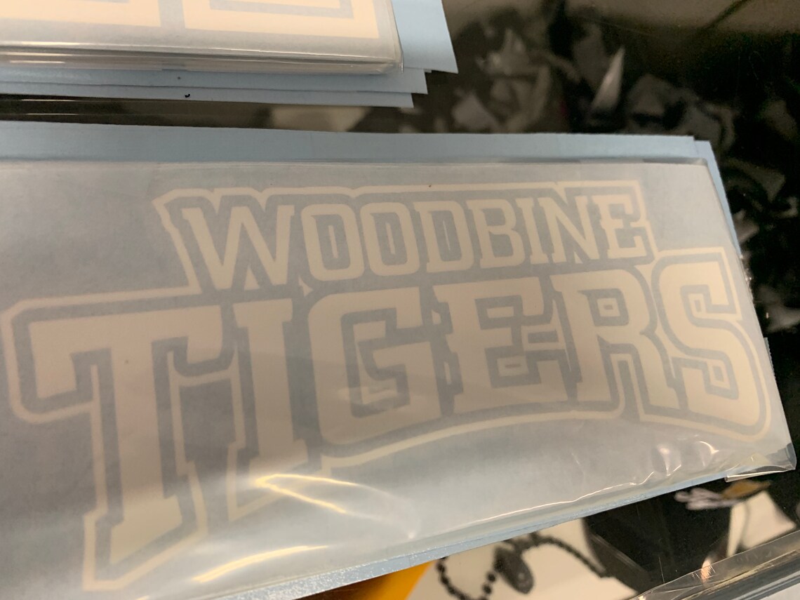 Woodbine Tigers Horizontal Decal | Etsy
