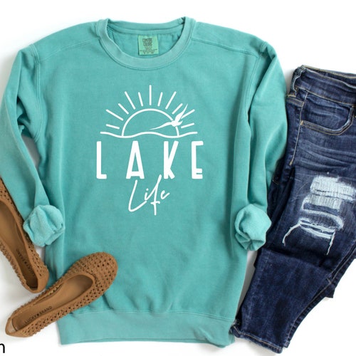 Lake Life Heavy Blend Crewneck Sweatshirt Lake Sweater Lake - Etsy