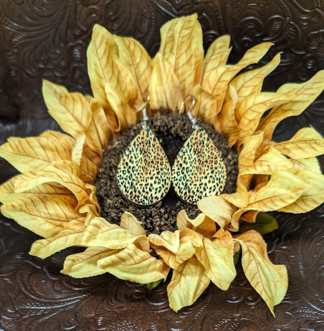 Light Weight Two-sided Teardrop Shaped Animal Print Leopard - Etsy