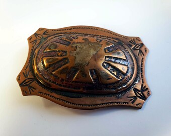 Copper belt buckle | Etsy