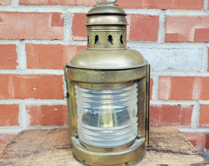Perko Perkins Marine Lamp - All Brass - Etsy