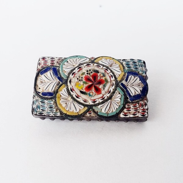 Micro Mosaic Brooch - Etsy