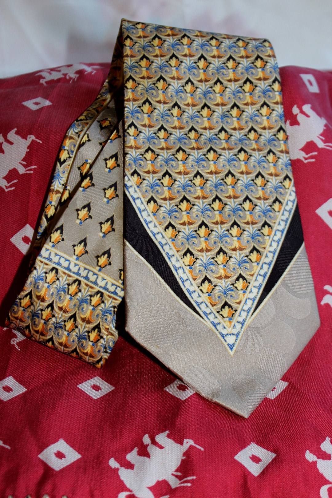 Vintage Vitaliano Pancaldi Silk Necktie - Etsy