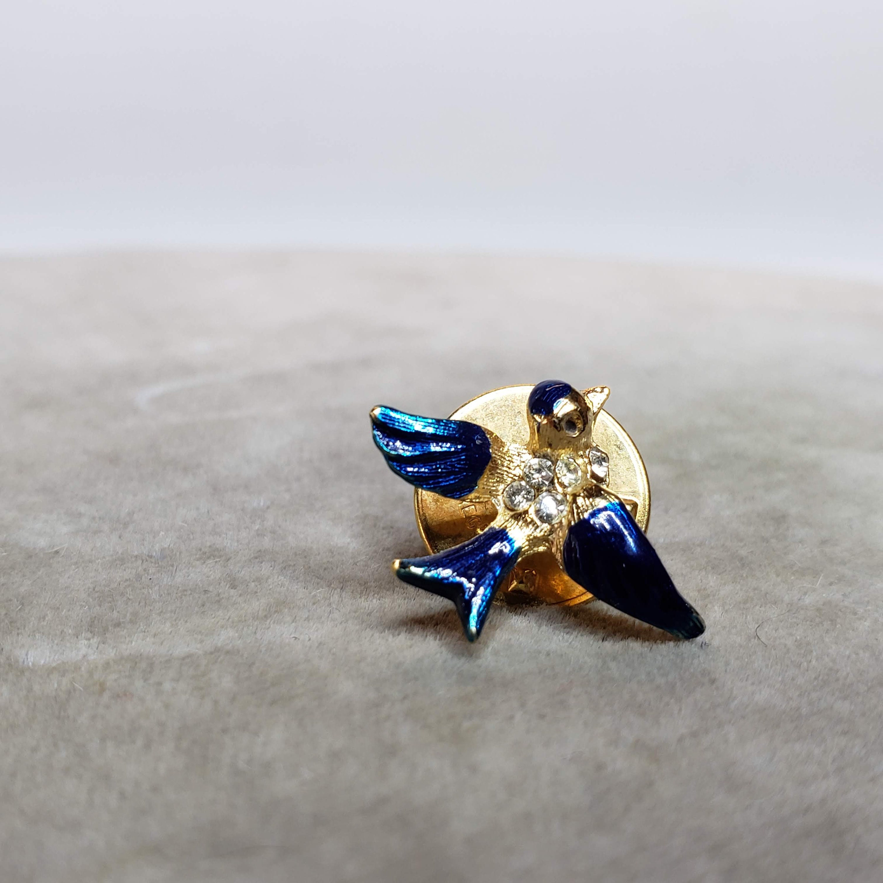 Tiny Enameled Painted Bird Lapel Pin - Etsy