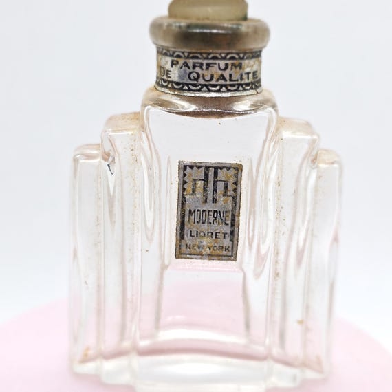 Vintage Moderne Lioret Perfume Bottle, Art Deco Bottle - Gem