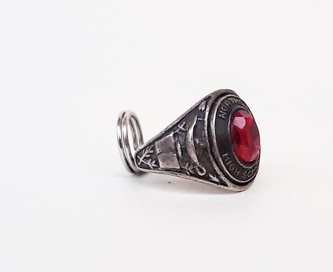 Sterling Class Ring Charm - Northside High School - Etsy