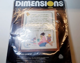Vintage New Dimensions Crewel Pattern Kit THE GIFT by Charles - Etsy