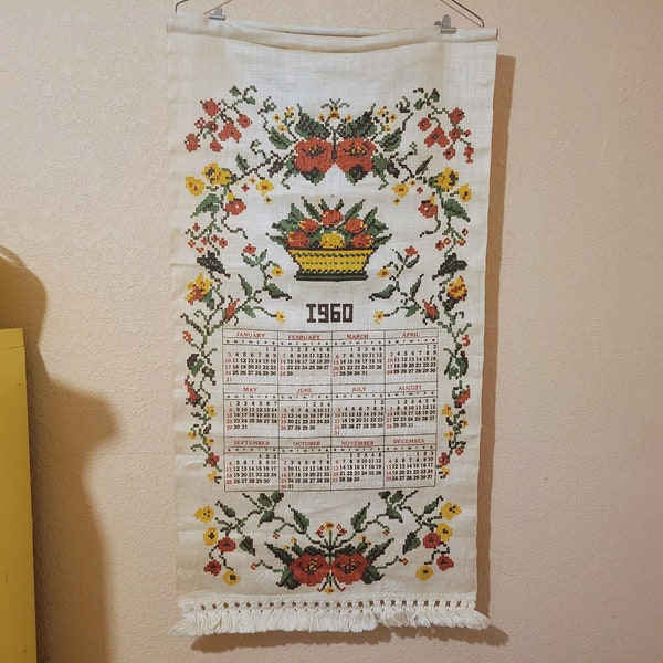 1960 Calendar - Etsy