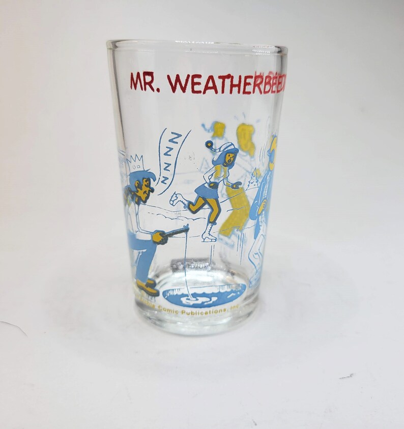 1973 Archie Comic Juice Glass Mr. Weatherbee Drops In - Etsy