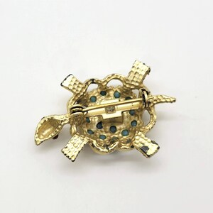 Turquoise Bead Turtle Pin - Etsy