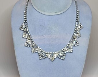 Rhinestone Necklace Vintage | Etsy
