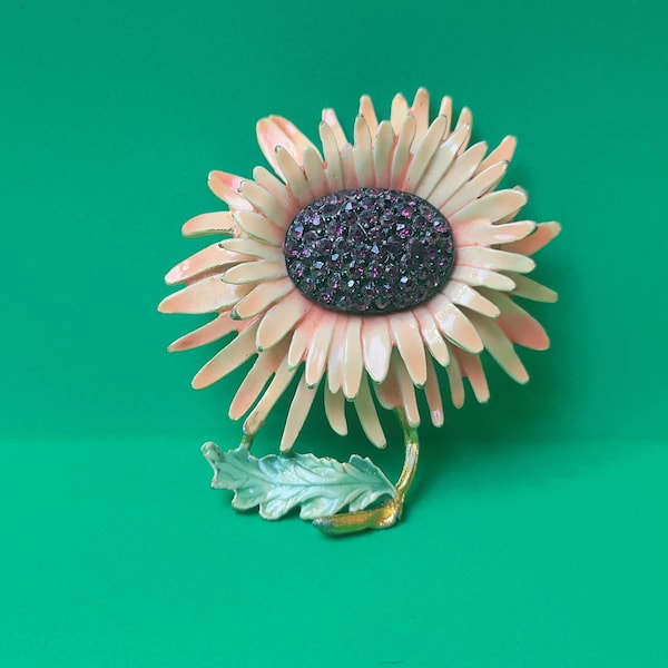 Sunflower Brooch - Etsy