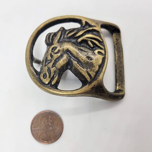 Trinity Brass Solid Brass Horse Belt Buckle - Etsy