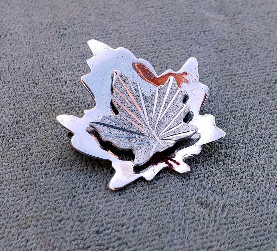 Bond Boyd Sterling Maple Leaf Pin - Etsy