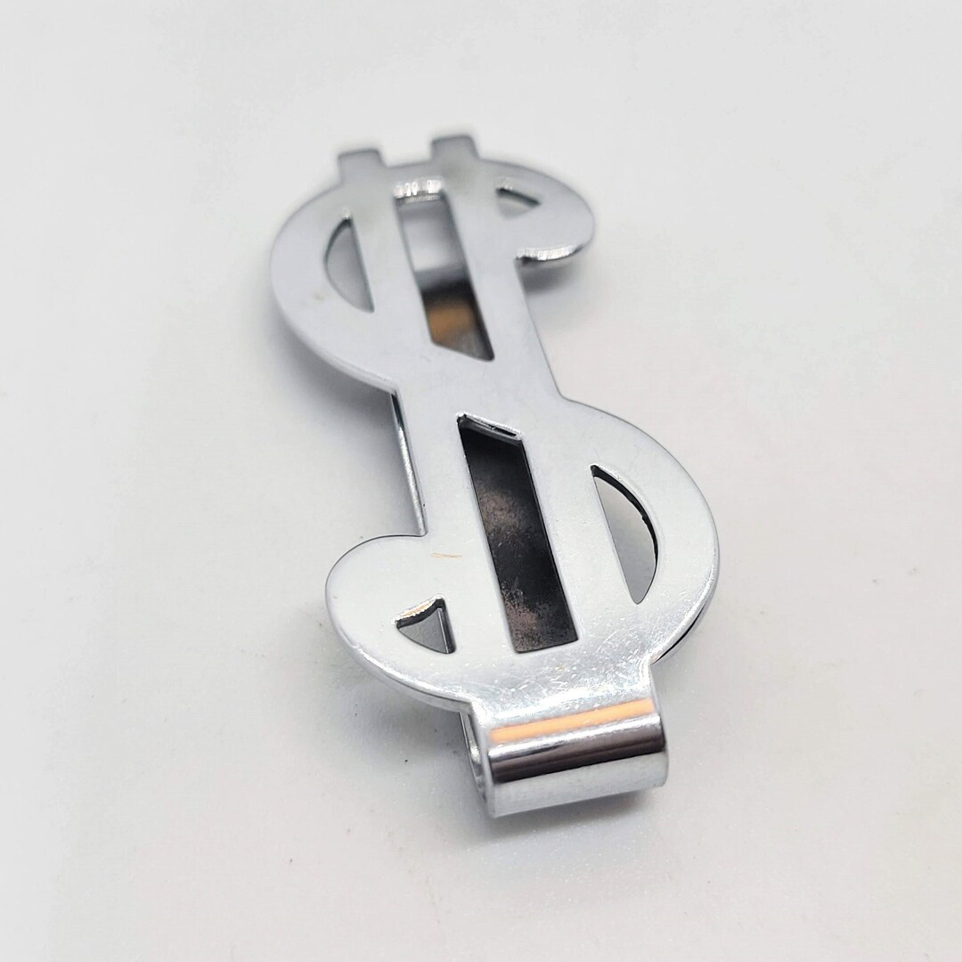 SWANK 10k White Gold Plated Money Clip - Etsy