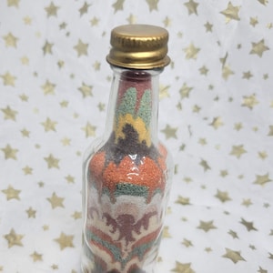 Small Sand Art Bottle in the Style of Robert sandman Stouffer - Etsy