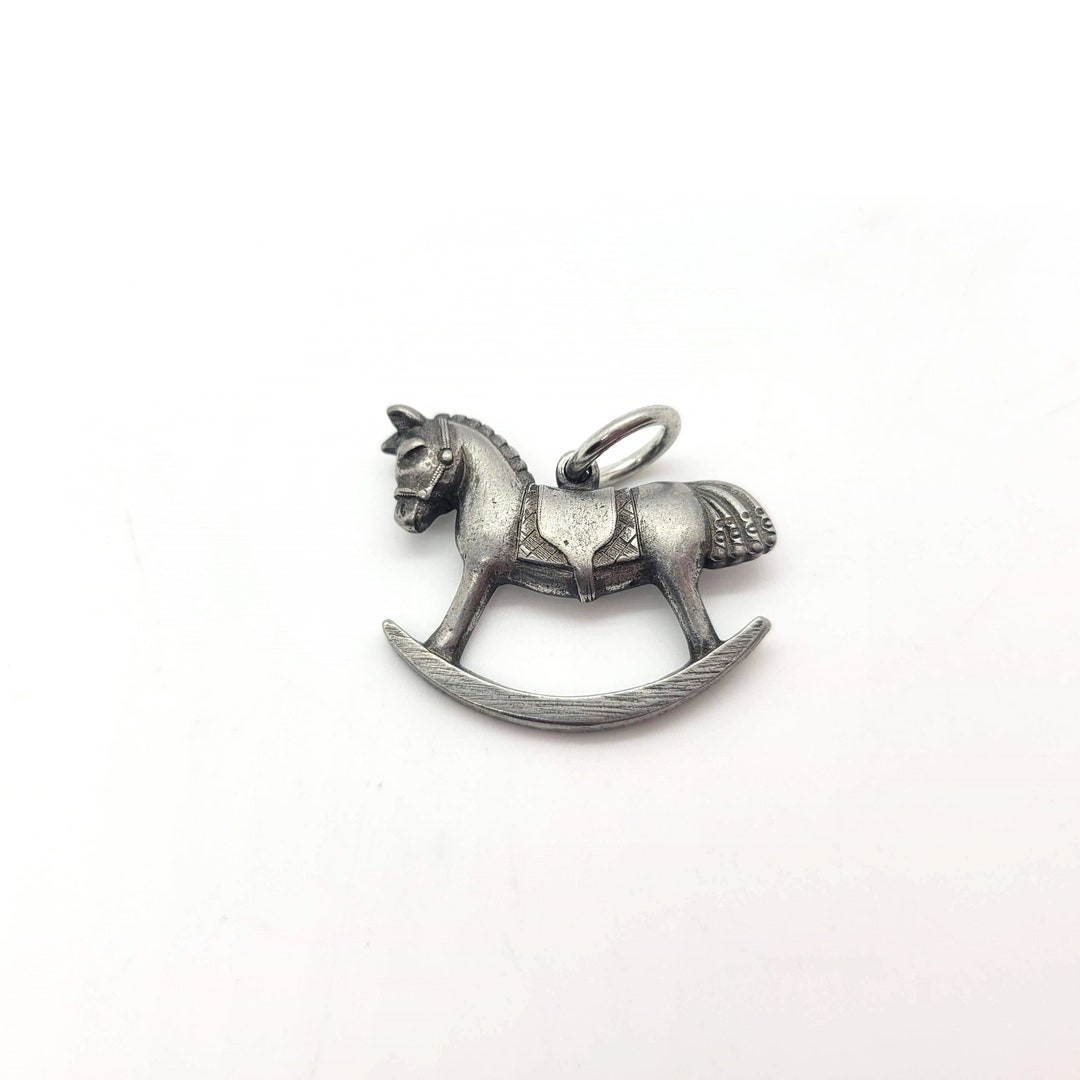 Hamilton Pewter Rocking Horse Charm - Etsy