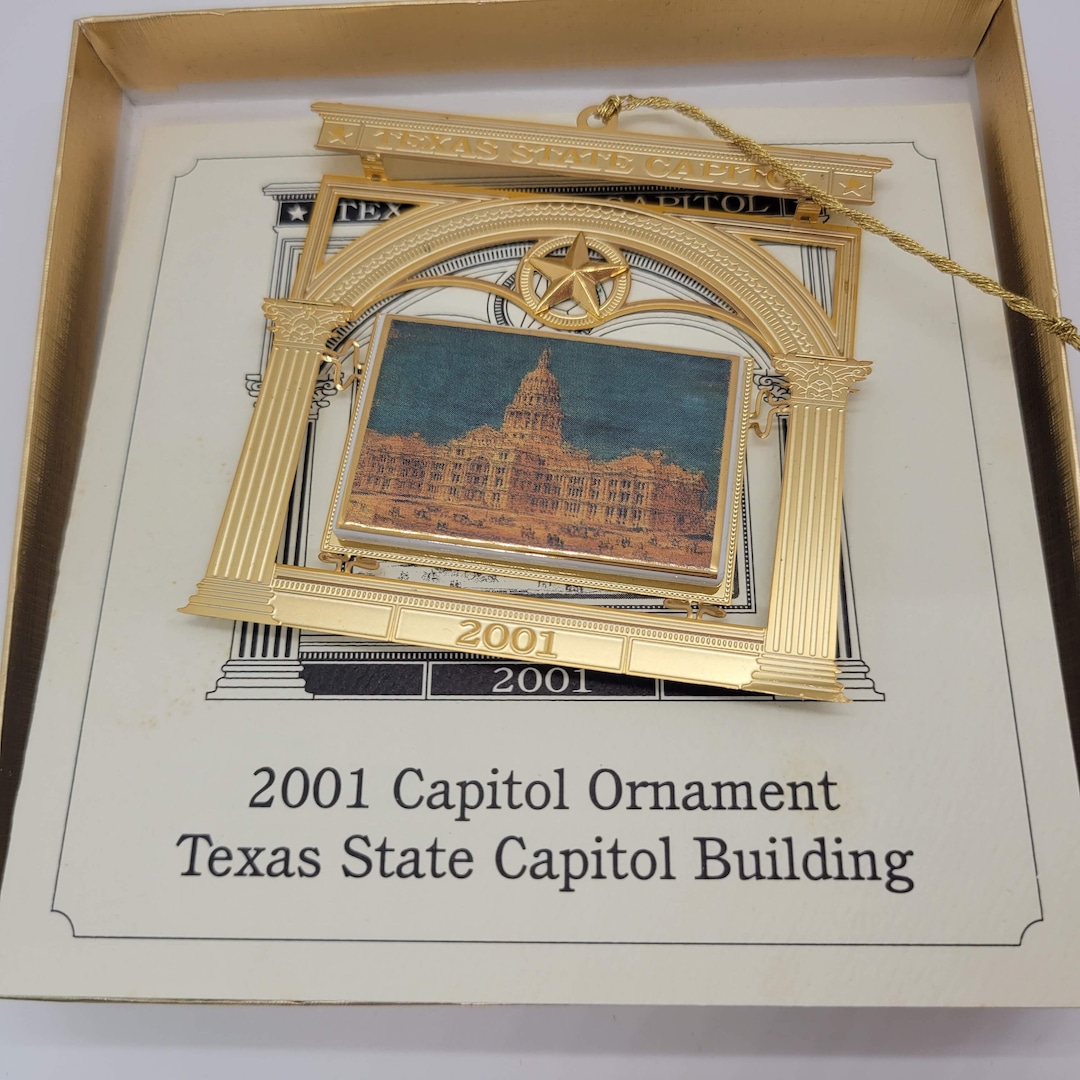 2001 Texas State Capitol Ornament - Etsy