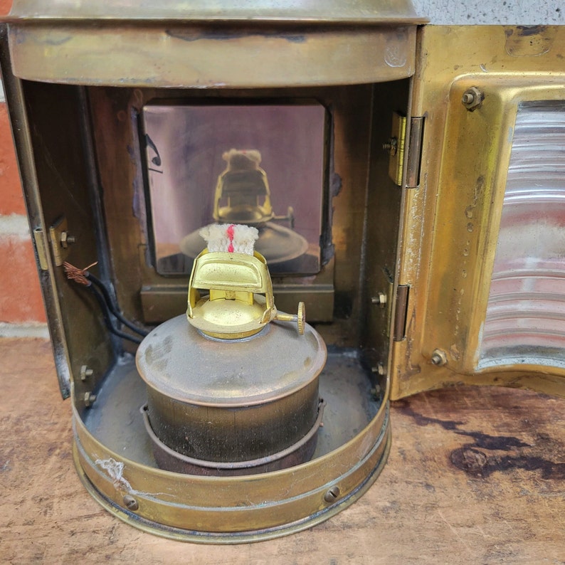 Perko Perkins Marine Lamp All Brass - Etsy