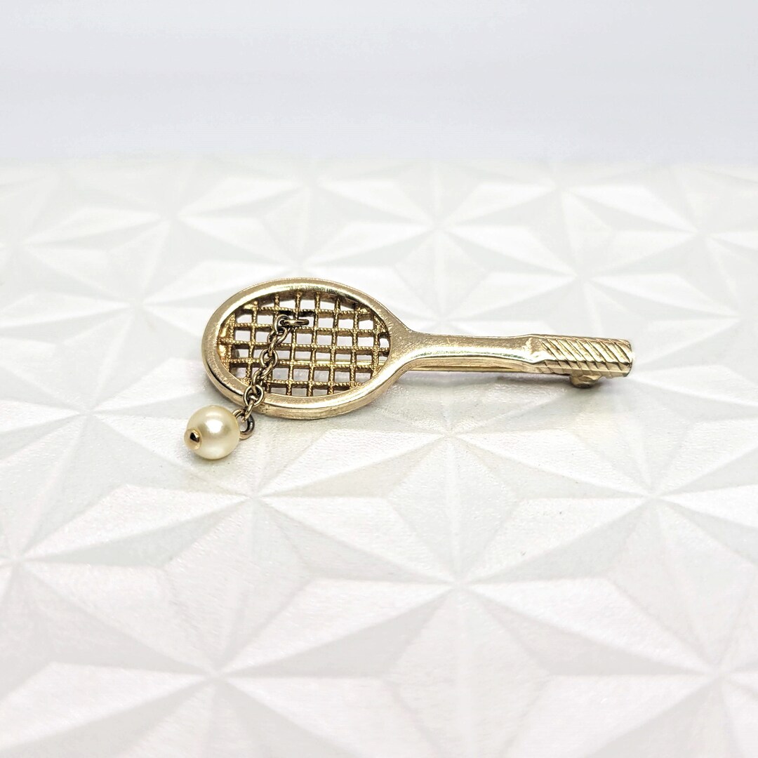 Avon Tennis Racquet Pin - Etsy