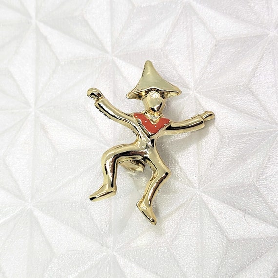 Dancing Man Scatter Pin - Gem