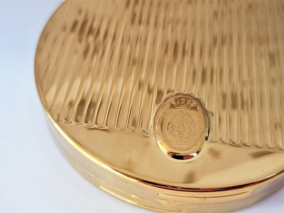 Round Coty French Flair Powder Compact - Gem