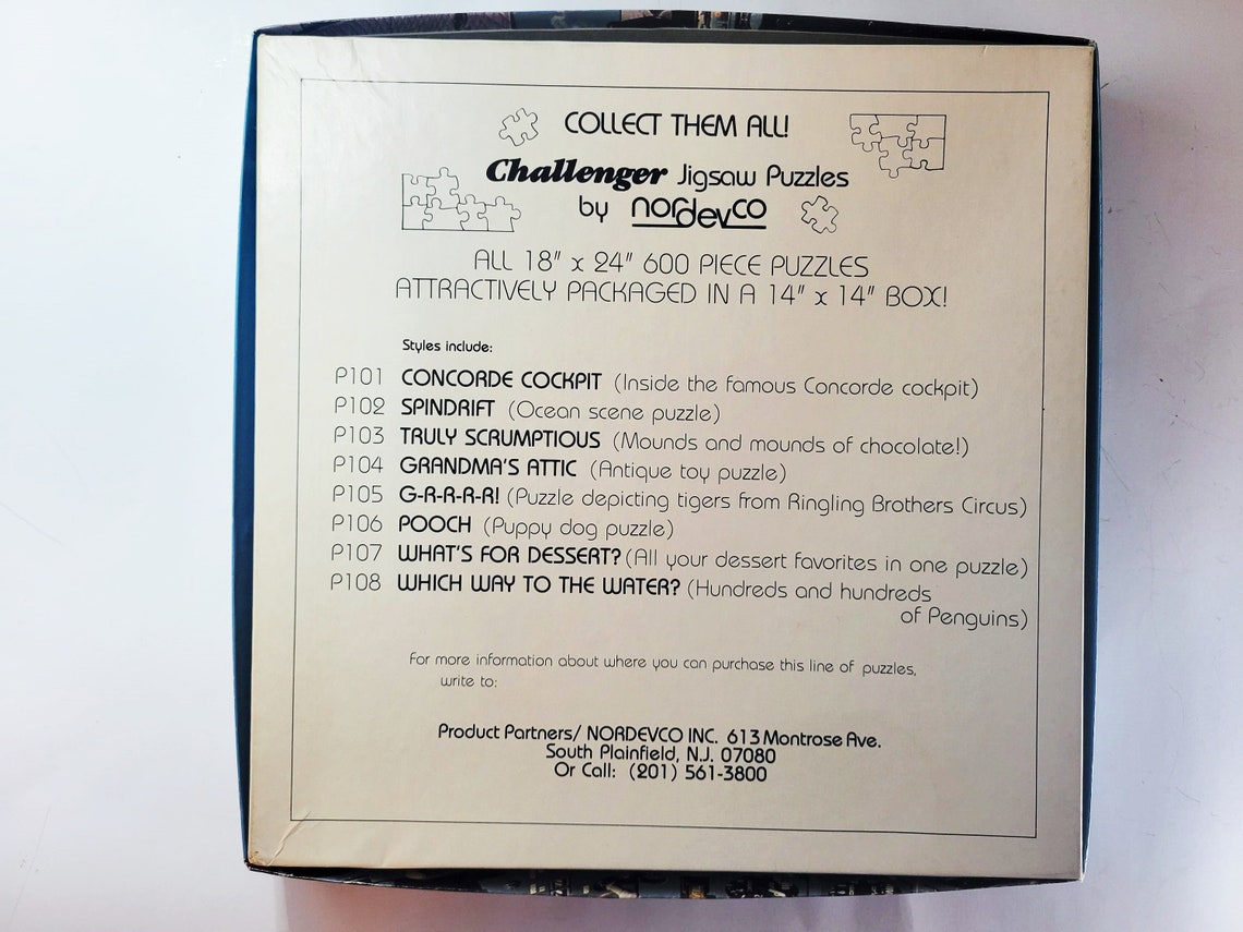 Challenger Concorde Cockpit Pigsaw Puzzle - Etsy