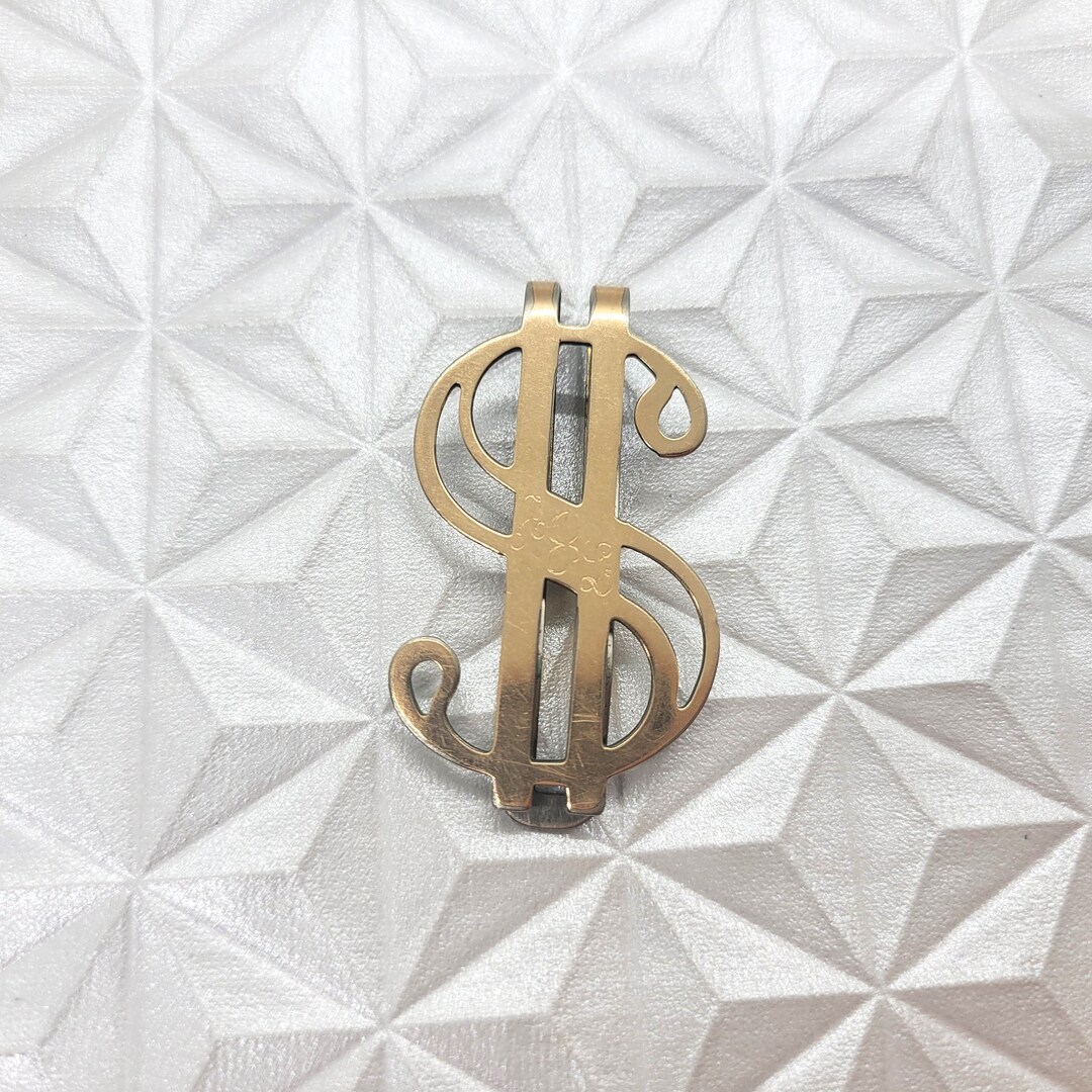 Vintage 12k Gold Filled Money Clip - Engraved AJL - Etsy