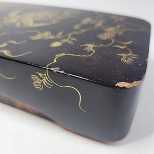 Antique Japanese Lacquerware Letter Box - Etsy