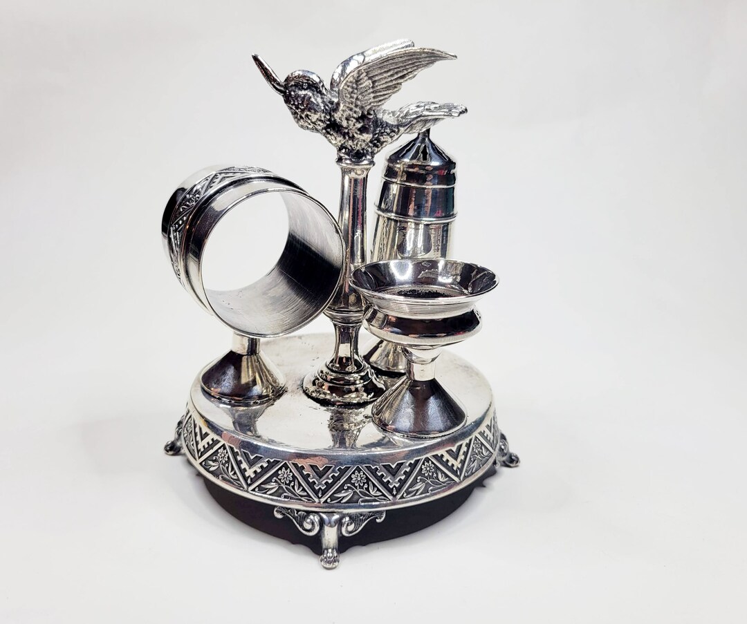 Taunton Silver Plate Co. Silver Plate Hummingbird Cruet - Etsy