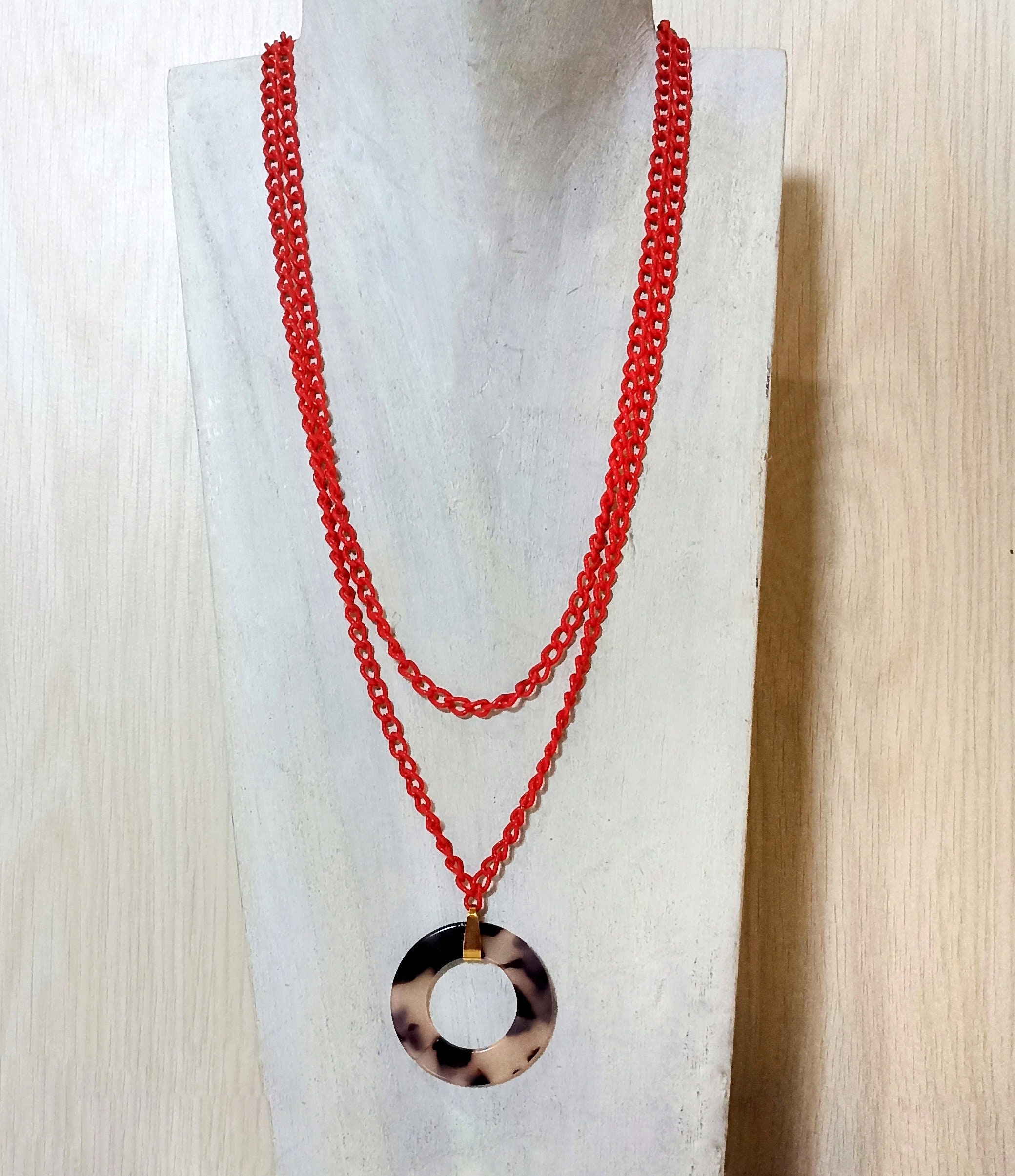 Tortoise Shell Necklace, Eyeglasses Ring Holder, Sunglasses Necklace ...