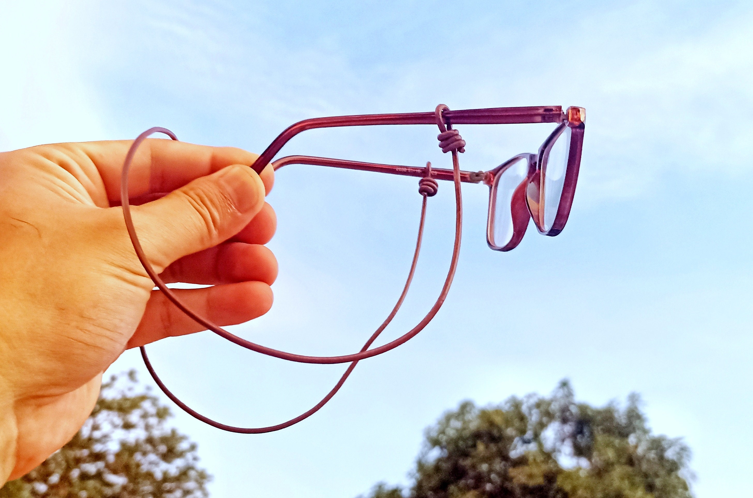 Real Leather Glasses Chain Womens Eyeglass Chain Mens Sunglass Retainer Girl Glasses Holder