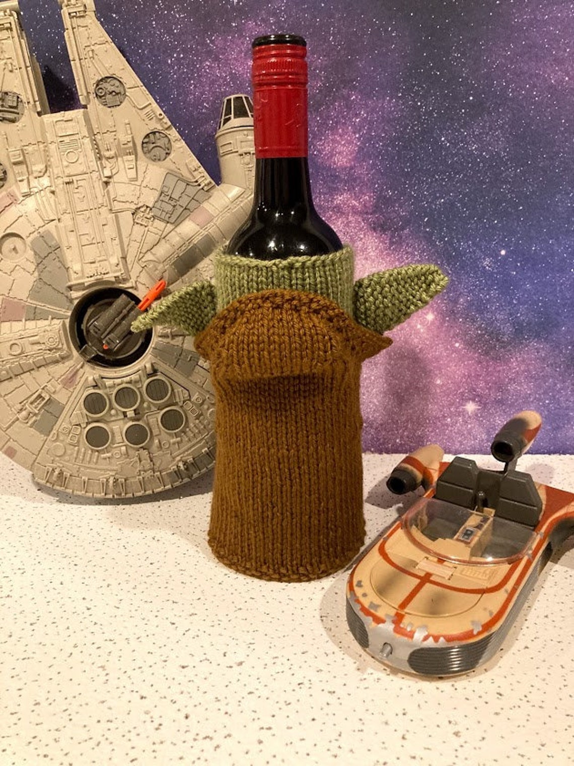 Star Wars Inspired Wine Bottle Cover Wine Bottle Cozie Hand - Etsy