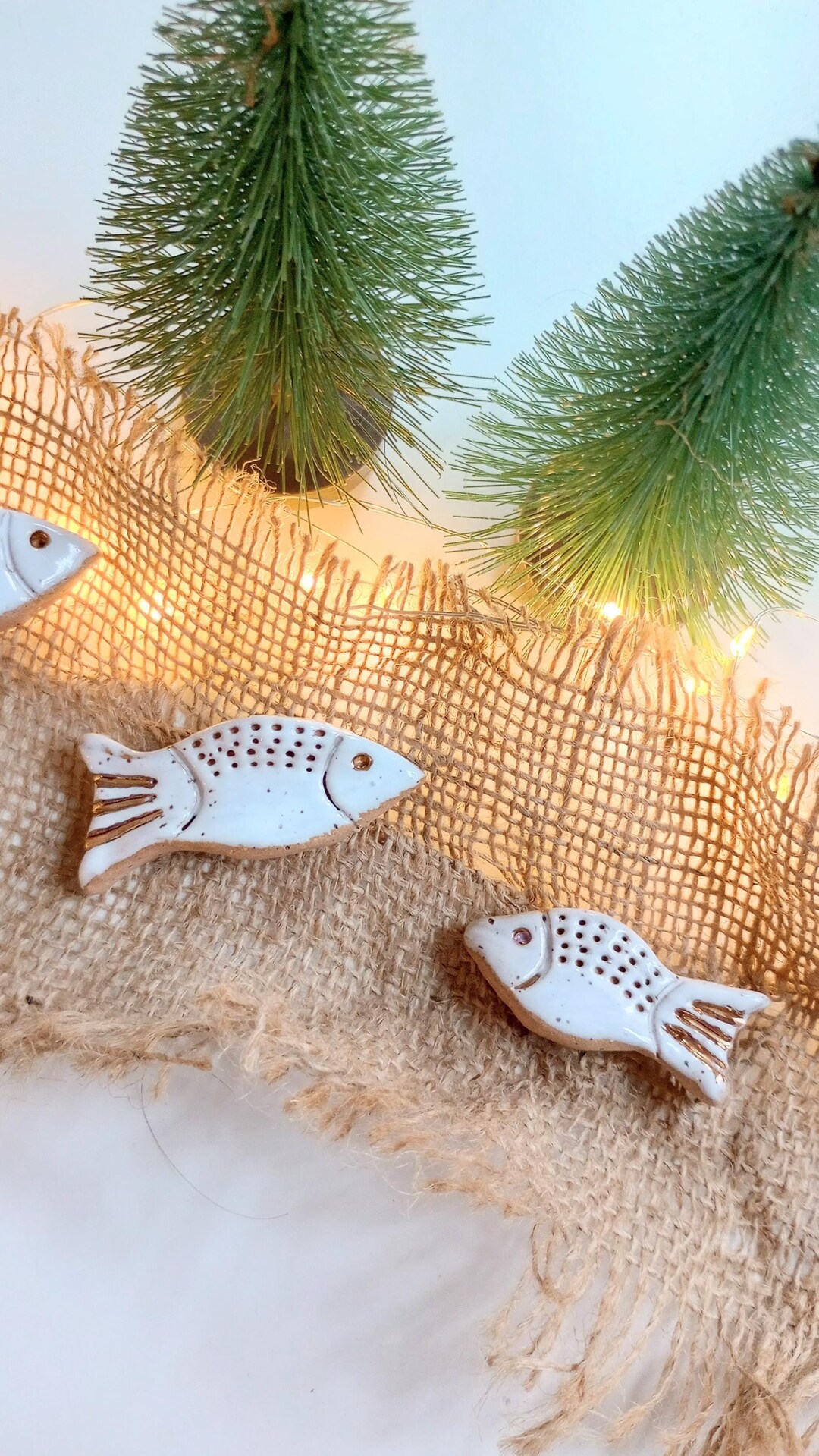CERAMIC LUCKY CARP Fish, 14k Gold Accented Decor, Lucky Charm ...