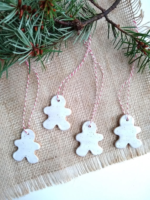 SPECKLED STONEWARE GINGERBREAD Man Ornament Handmade Original - Etsy