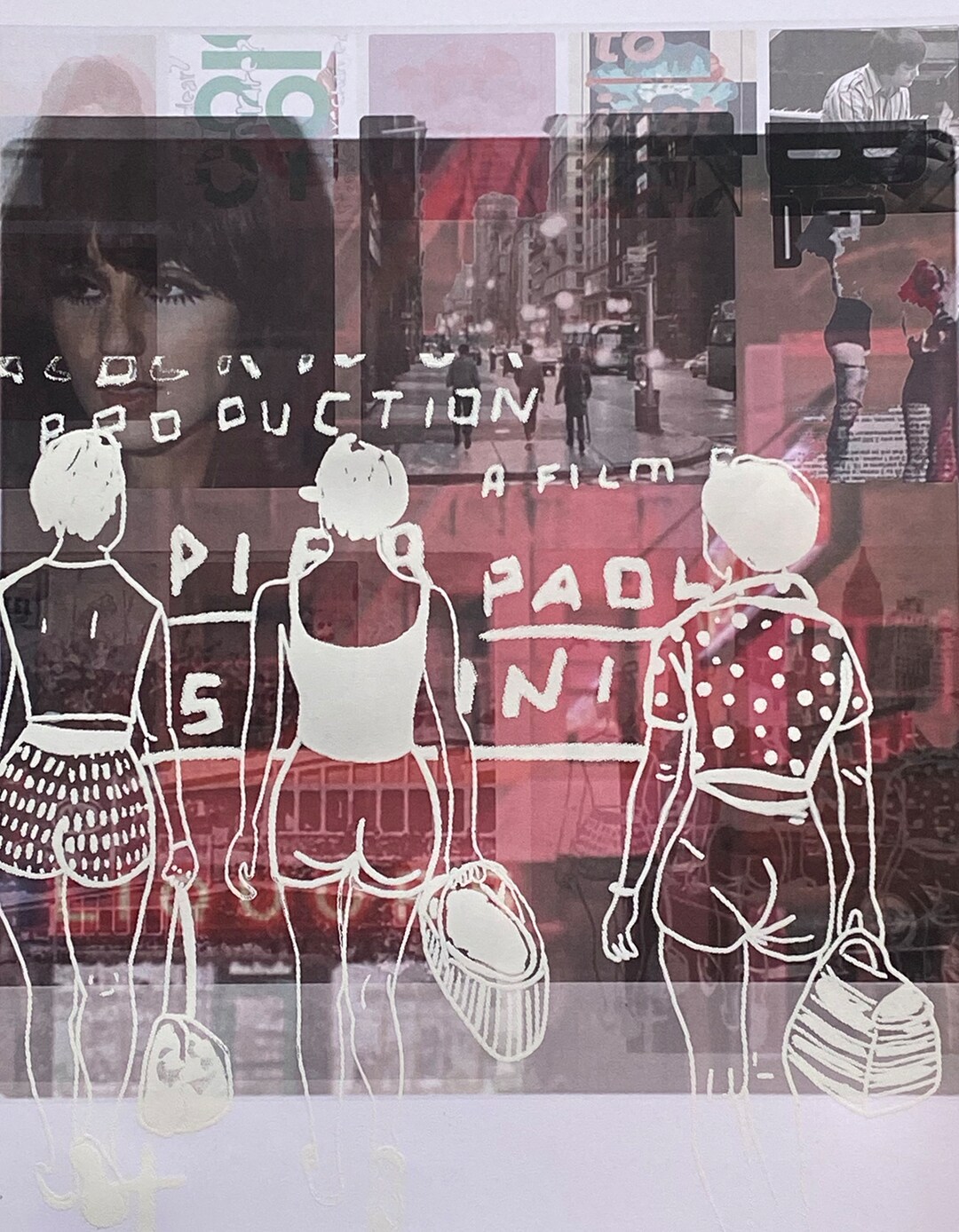 One of a Kind Screen Printing Poster// Handmade 8,5x 5 Inches Original ...