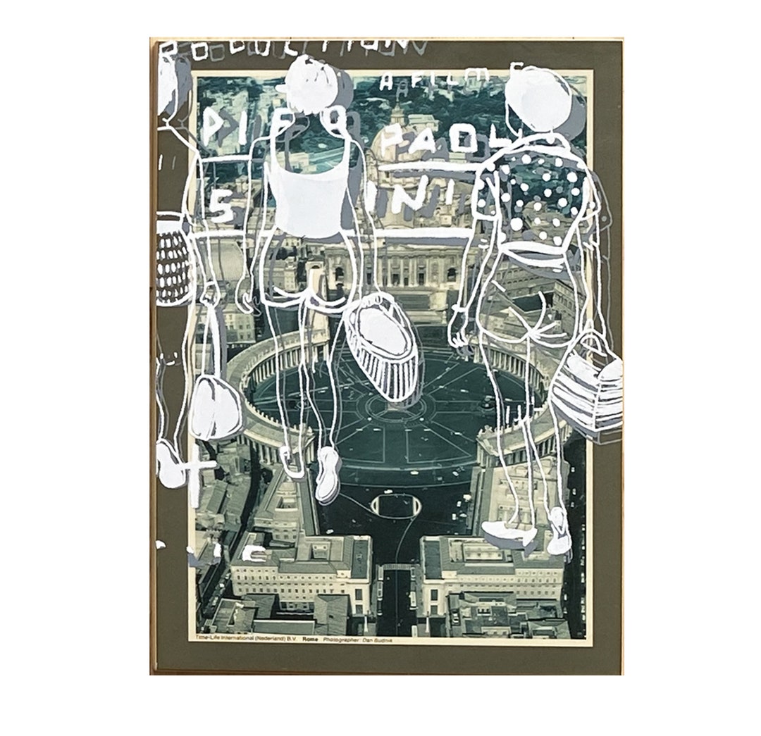 Vintage Art Screen Printing on Laminated Picture// Original Handmade ...