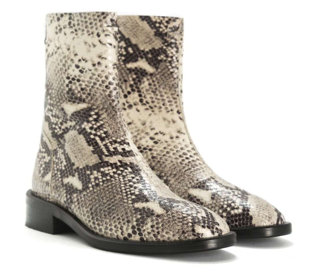 Ankles Boots in Size 36 Snake Boots - Etsy