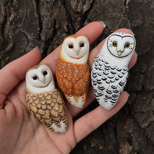 Barn Owl Cabochon Necklace Animal Cabs for Beading Clay Jewelry ...