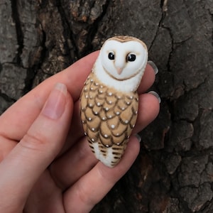 Barn Owl Cabochon Necklace Animal Cabs for Beading Clay Jewelry ...