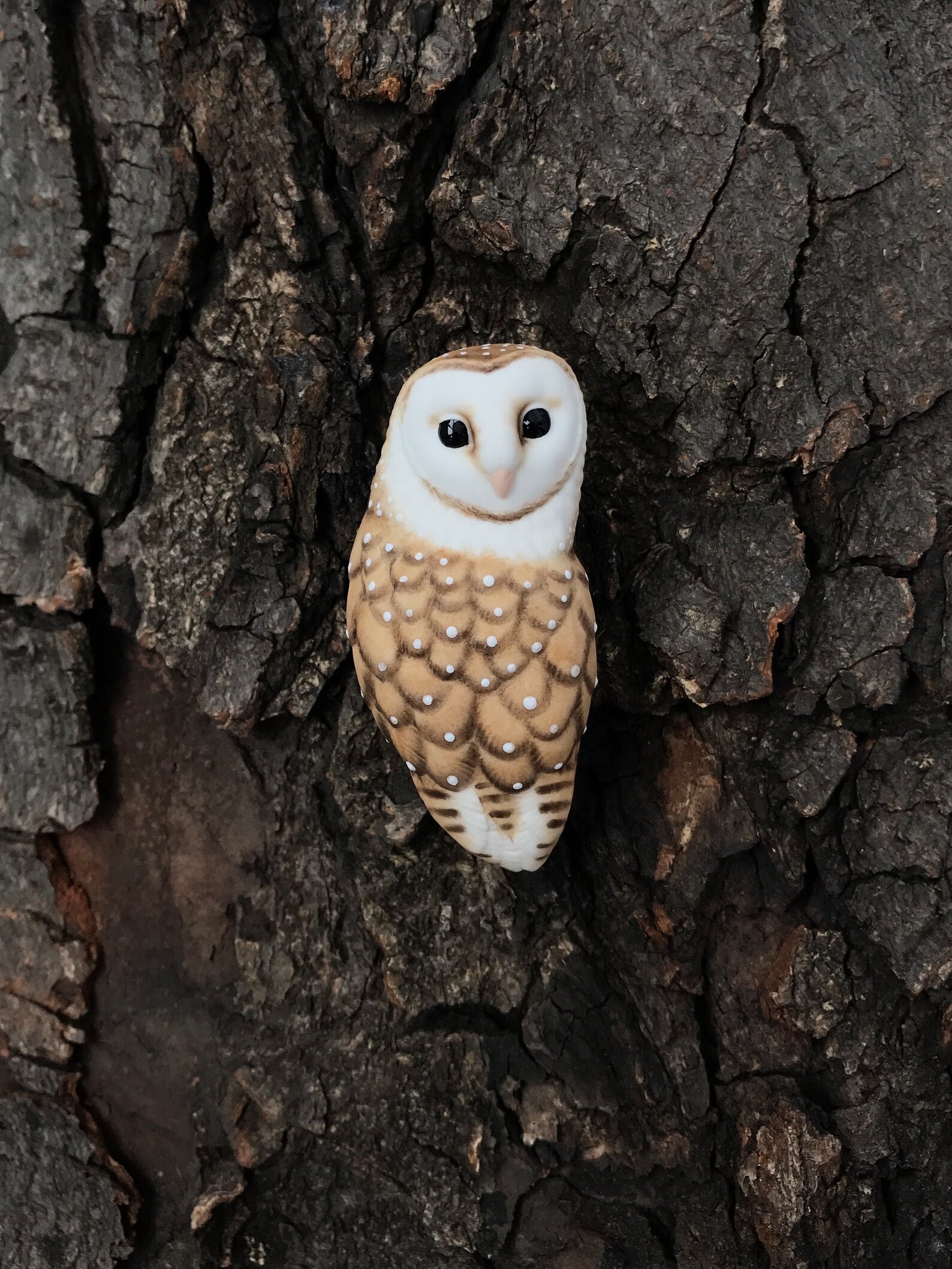 Barn Owl Cabochon Necklace Animal Cabs for Beading Clay Jewelry ...